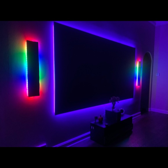 Hand Crafted | Wall Decor | Rgb Backlit Mood Board Gaming Decor Wall ...